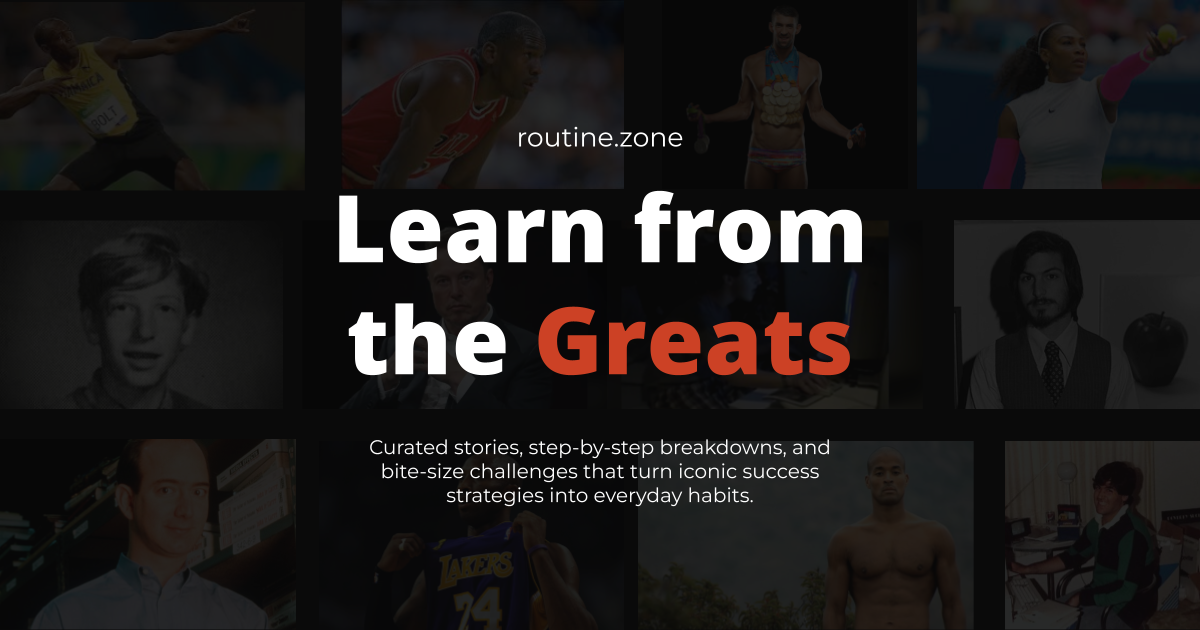 Discover Daily Routines of Successful People | routine.zone